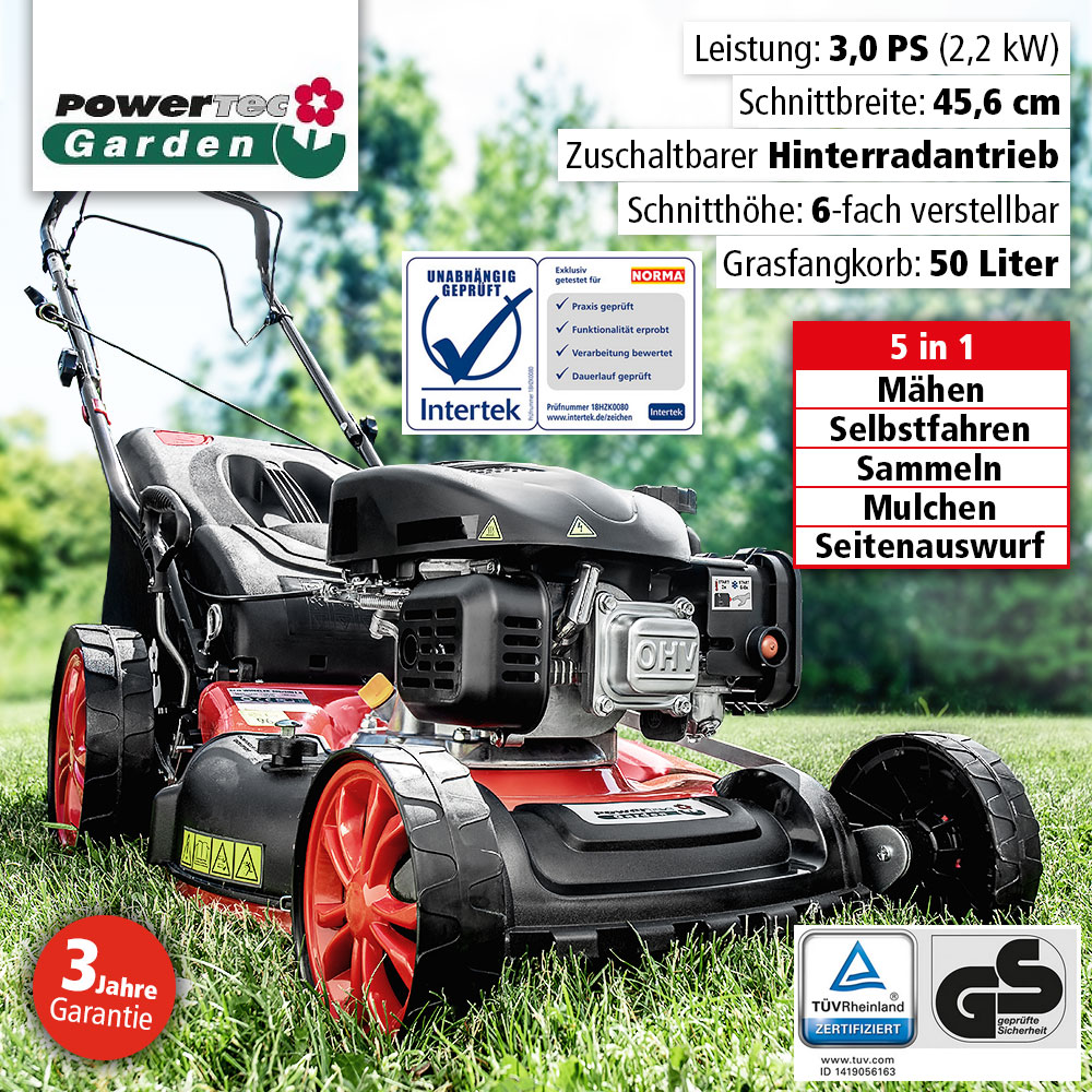 Fabelhafte Powertec Garden Rasenmher Ebenbild