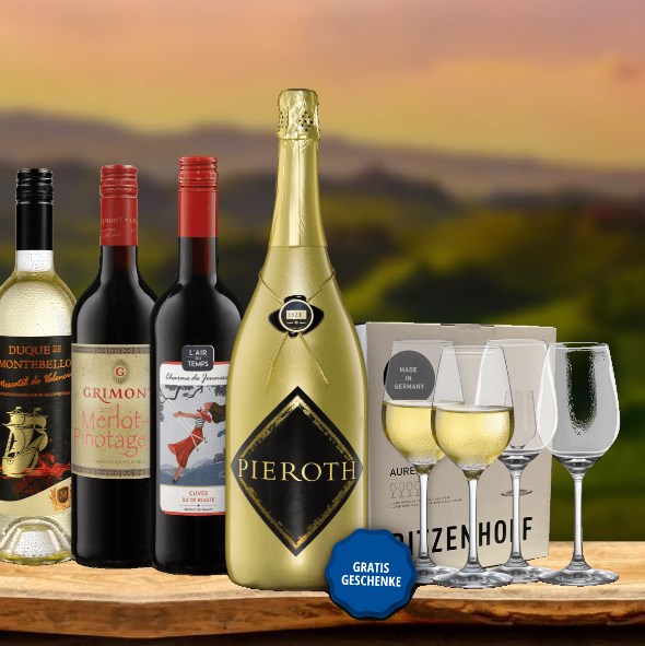 Pieroth Kennlernpaket - 4 Flaschen Wein + 1,5L| MonsterDealz.de