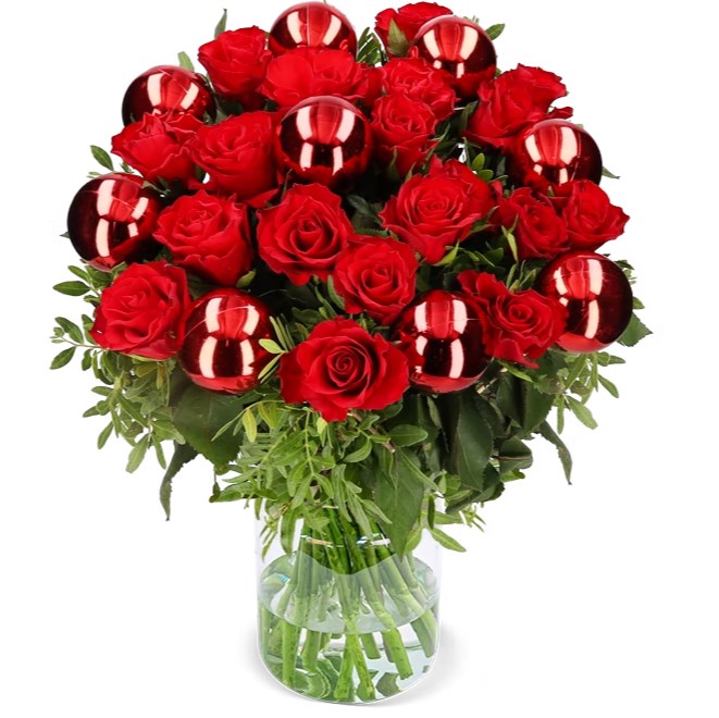 30 Stiele XXL - Christmas Red Rosen für 25,98€| MonsterDealz.de