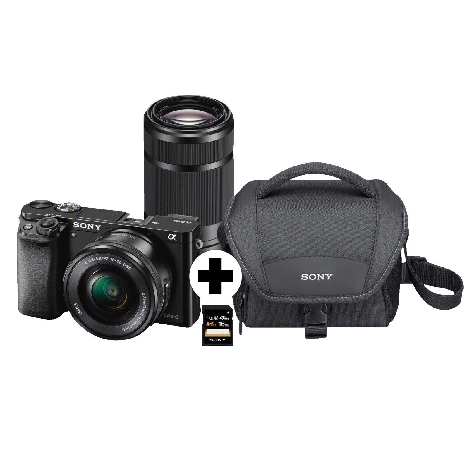 Sony Alpha 6000 Kit (16-50 mm + 55-210 mm) für 616,61€