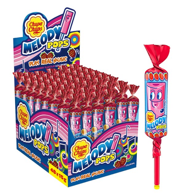 48 Chupa Chups Melody Pops Erdbeere| MonsterDealz.de