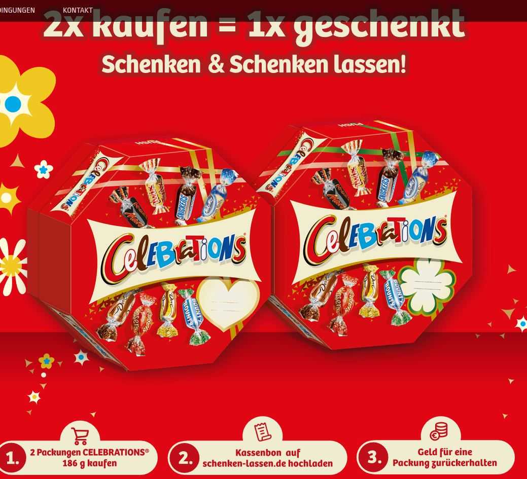 Celebrations: 2 Packungen kaufen & für eine das Geld zurück ...