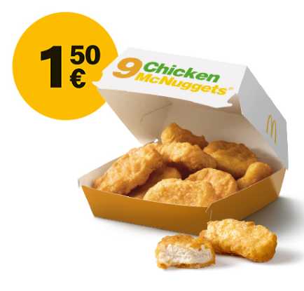 McDonalds - 9 Chicken McNuggets für 1,50€ | MonsterDealz.de