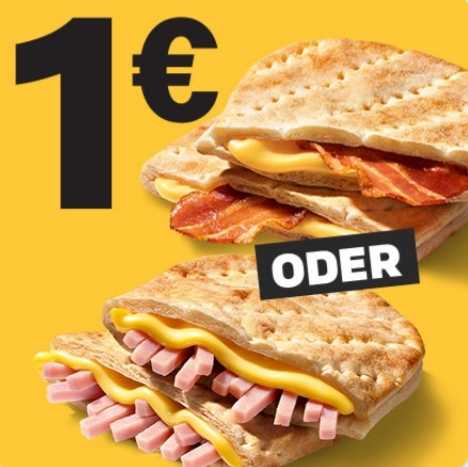 McToast Bacon oder McToast Ham für 1€ (statt 1,49€) bei McDonald's ...